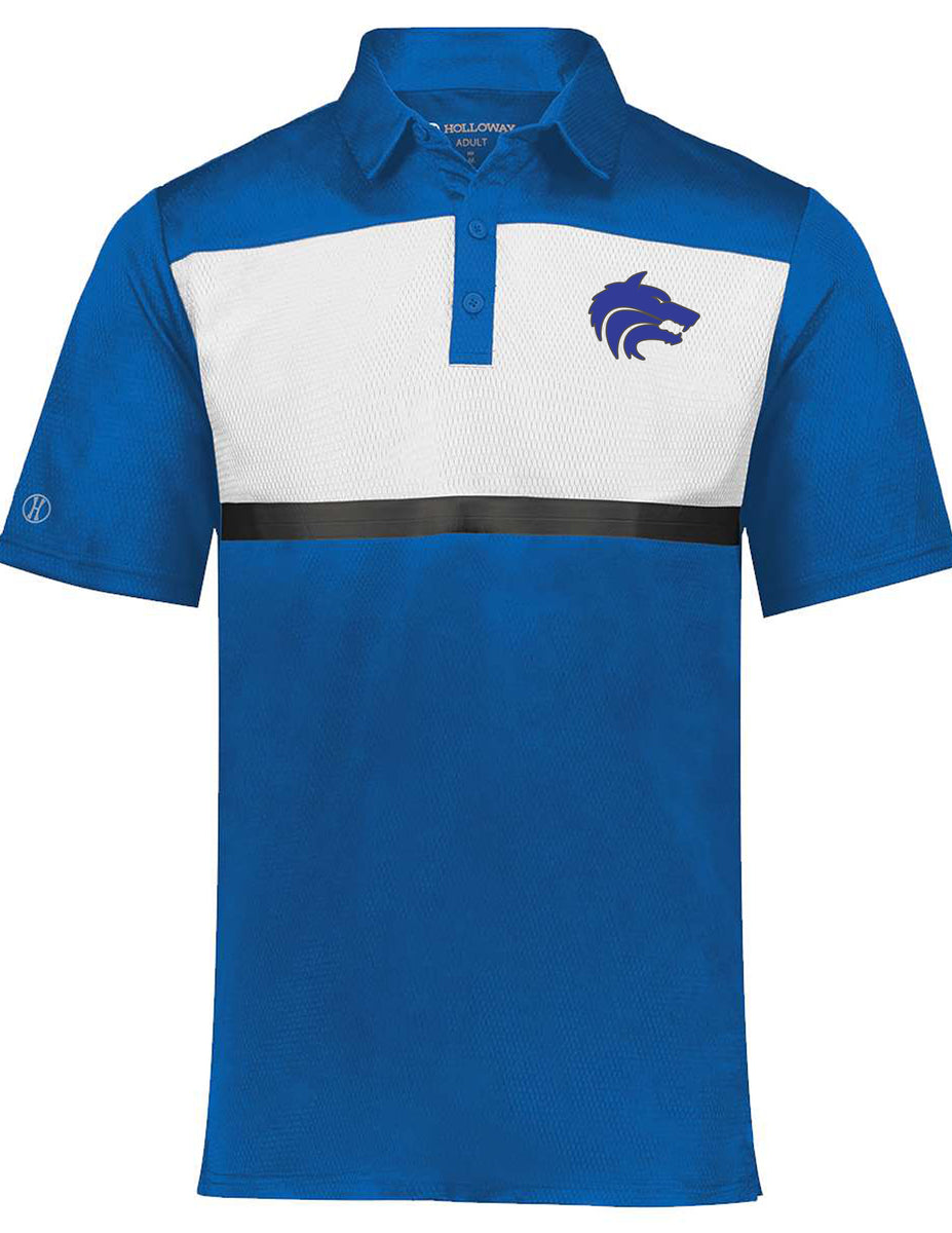 Plano West Cheer Holloway Colorblock Polo with Embroidered Logo – C & B ...