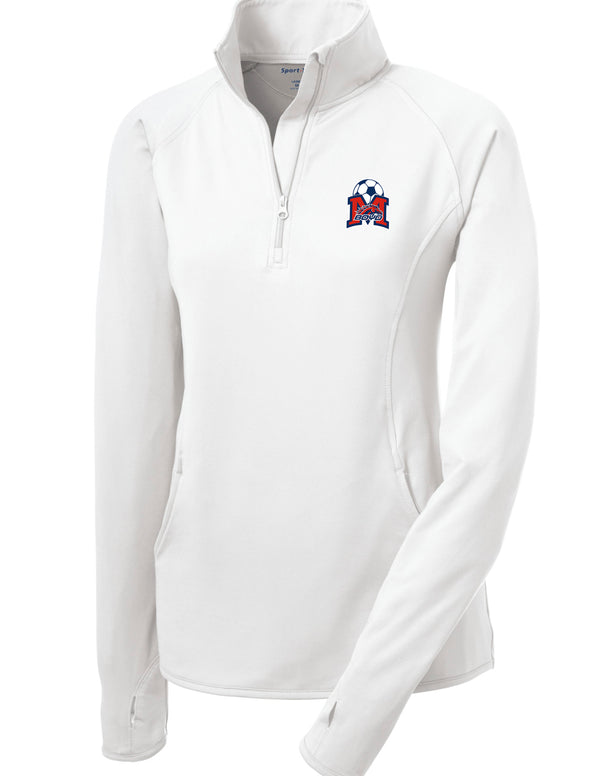 McKinney Boyd Soccer White Sport Tek Ladies Quarter Zip – C & B Designs ...